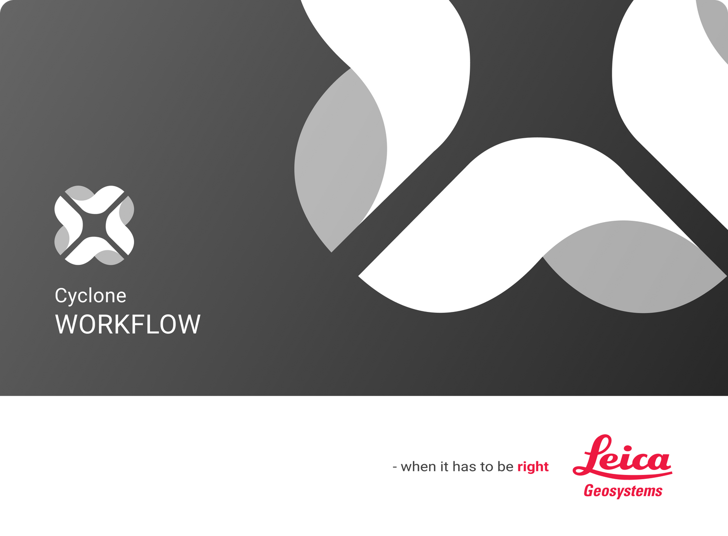 Leica Cyclone WORKFLOW